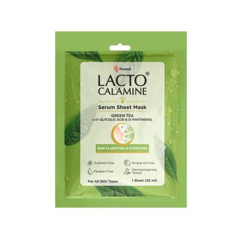 Buy Lacto Calamine Green Tea Sheet Mask | Deep Cleansing & Hydrating ...