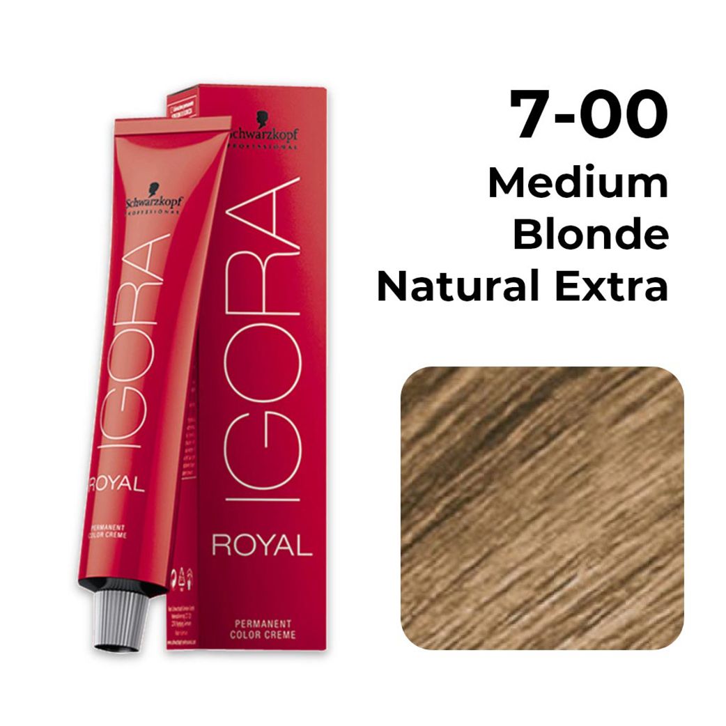 Buy Schwarzkopf Igora Royal Permanent Color (7-00 Medium Blonde Natural ...